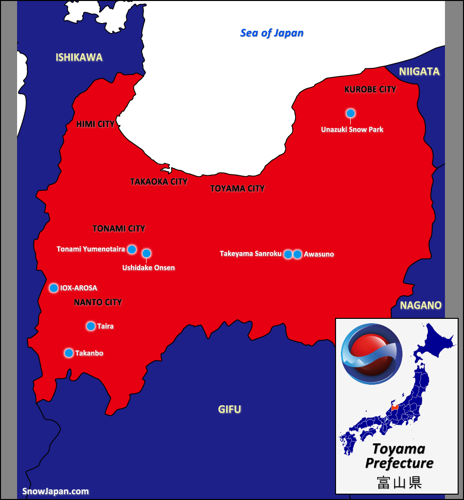Ski & snowboard resorts in Toyama, Japan | SnowJapan
