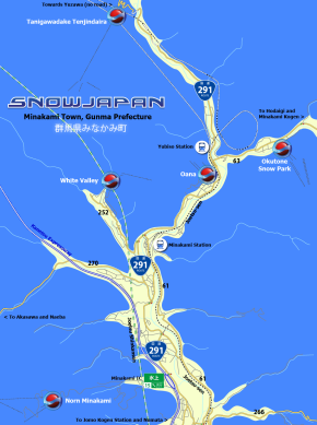 SnowJapan Maps| Ski and snowboard resort travel maps | SnowJapan